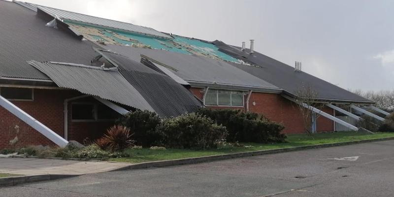 GLL facilities get a battering during storm Eunice | Architecture and ...