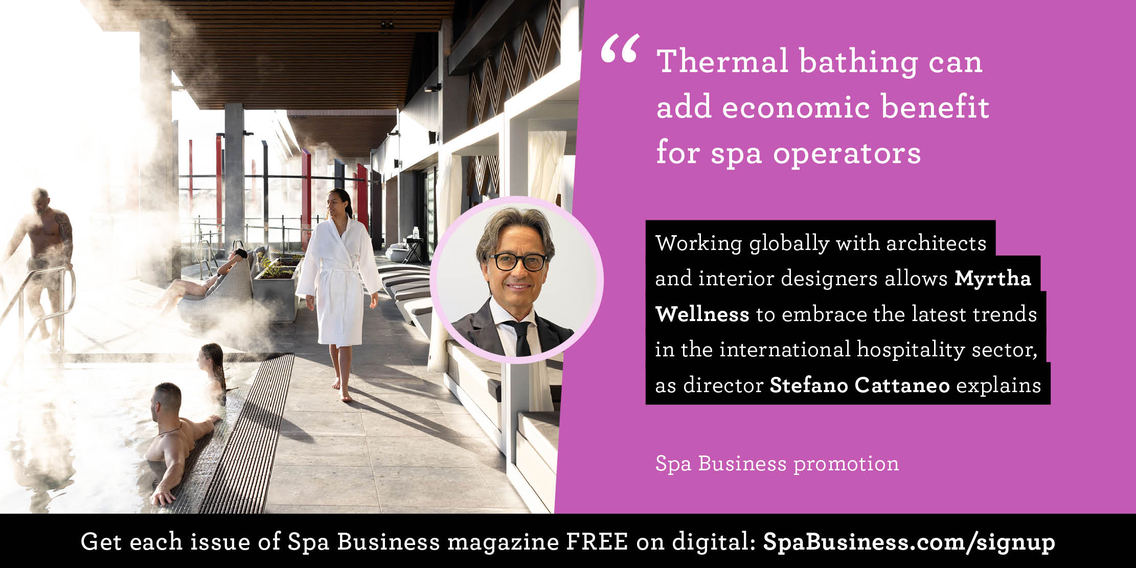 Myrtha Wellness: new ways with water | Spa Business promotion