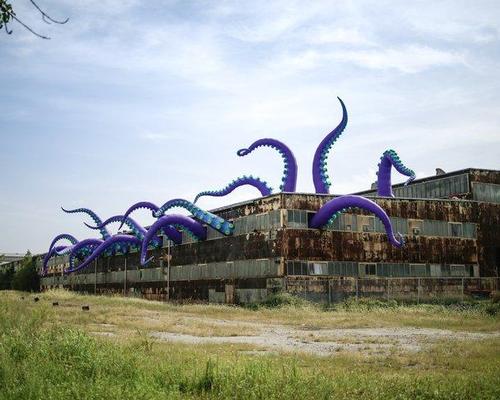 British artists create Philadelphia warehouse Sea Monster installation ...
