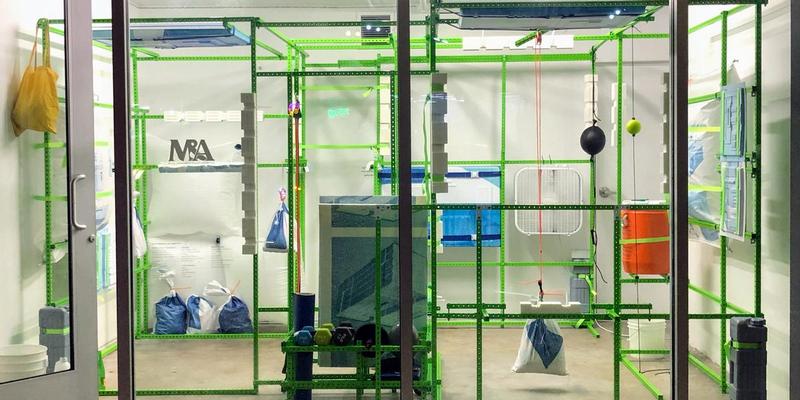 Stock-a-Studio's installation reimagines the gym as temporary ...
